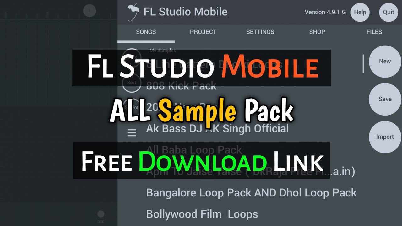 Fl Studio Mobile ALL Sample Pack 2026 | ALL Fl Studio Sample Pack Free ...