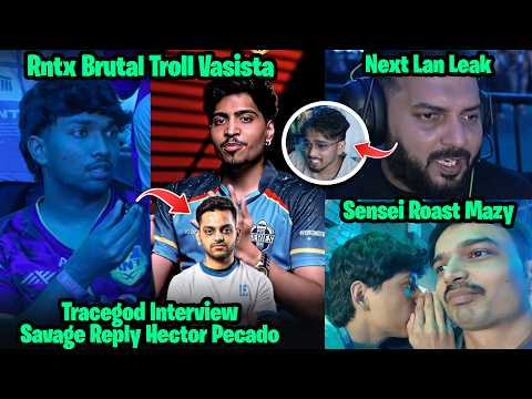 Tracegod Savage on Hector💀 RNTX Brutal Trolls Vasista BMPS👿 Sensei Roast Mazy😆 Scout Krafton🥺