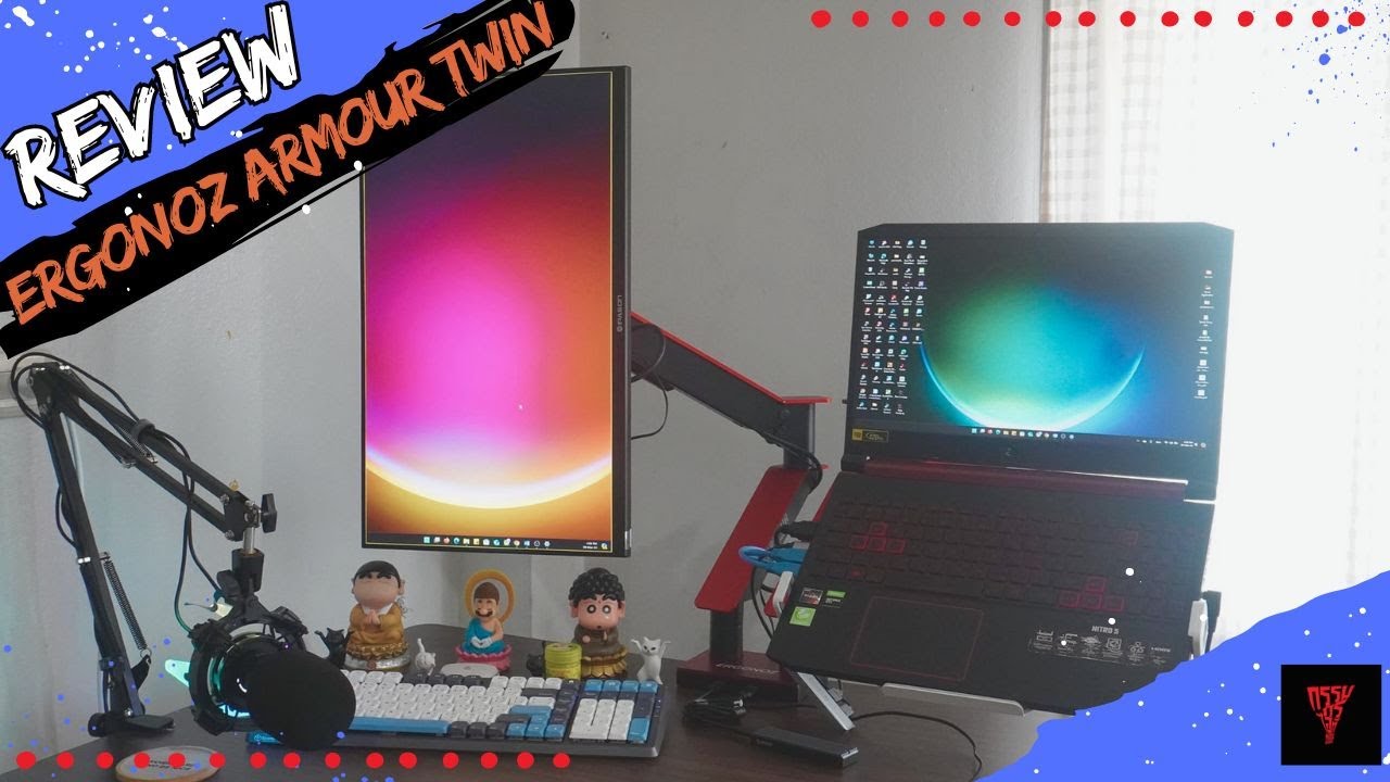 กรรมกรไอที Review - เปลี่ยนมาใช้เถอะ ERGONOZ ARMOUR Twin แขนจับจอสุดเท่ ...