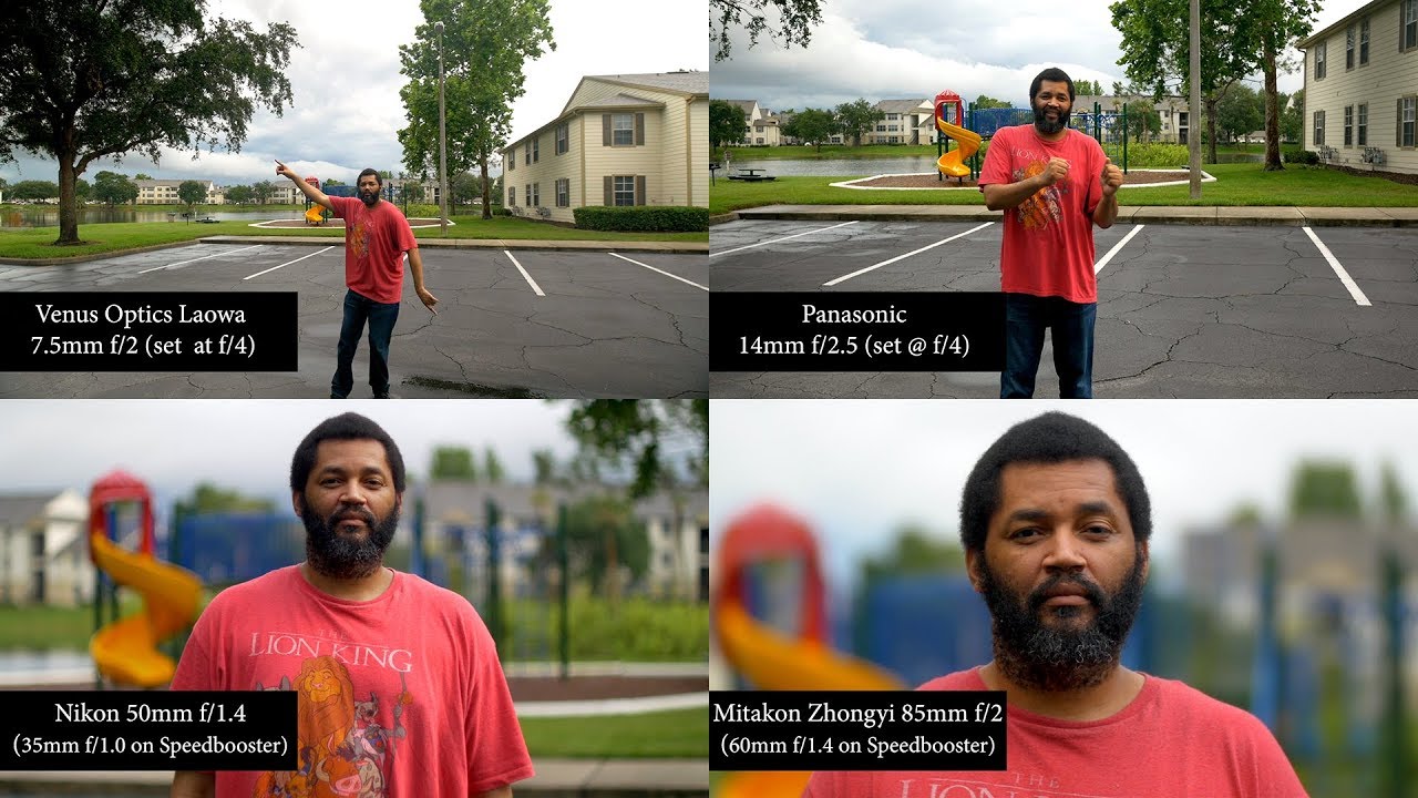 Micro 4/3 Lens Focal Length Test Footage (Field of View comparison ...