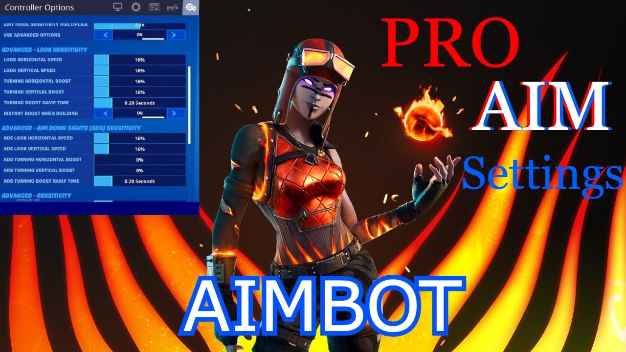 Pro Aim Settings like AIMBOT (Fortnite Ch4,S4) - YouTube