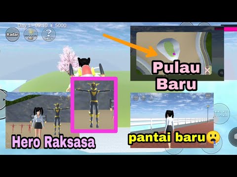 CARA PERGI KE PULAU BARU DAN MENEMUKAN HERO RAKSASA || SAKURA SCHOOL ...