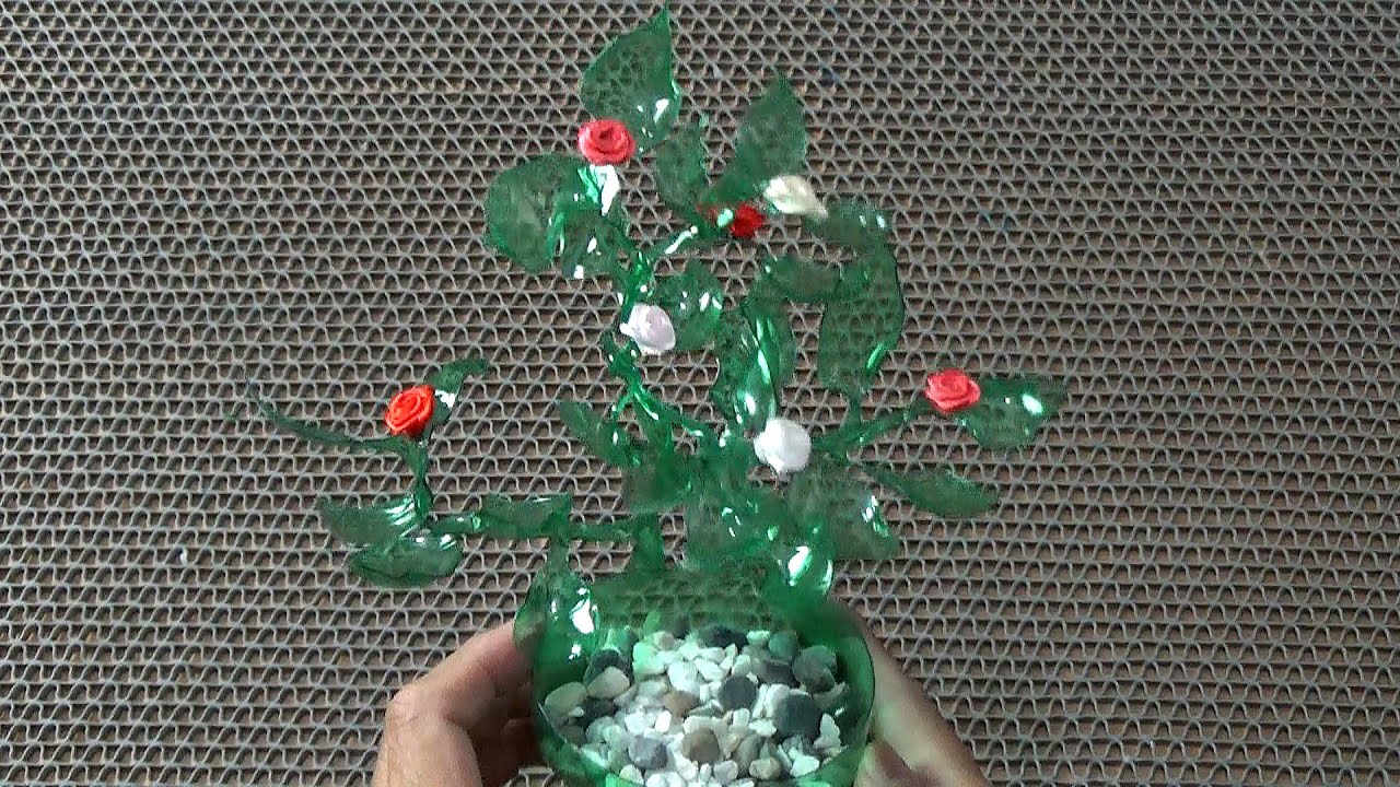 DIY Roses Plant from out of waste Plastic Bottle | Plastic Bottle Craft ...