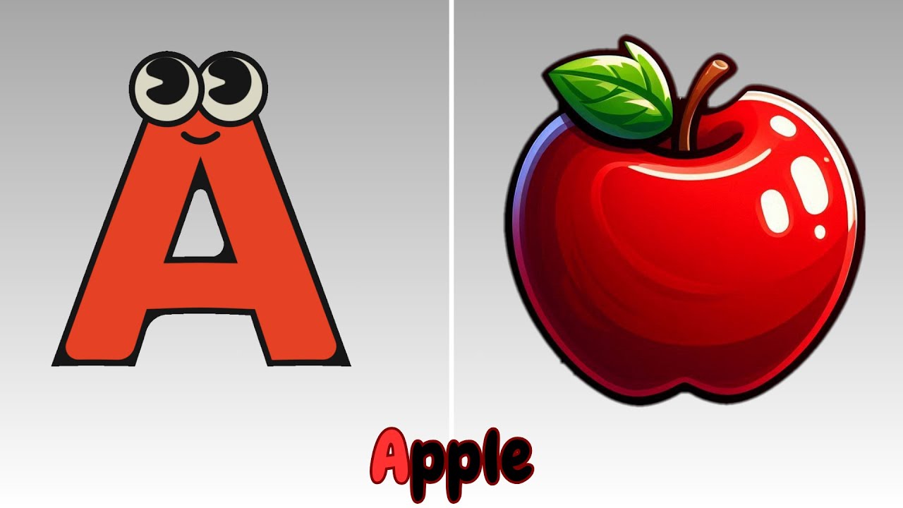 🥗🖍️Learn the ABCs with Fun Foods & Beautiful Colors! ABC Alphabet Song ...