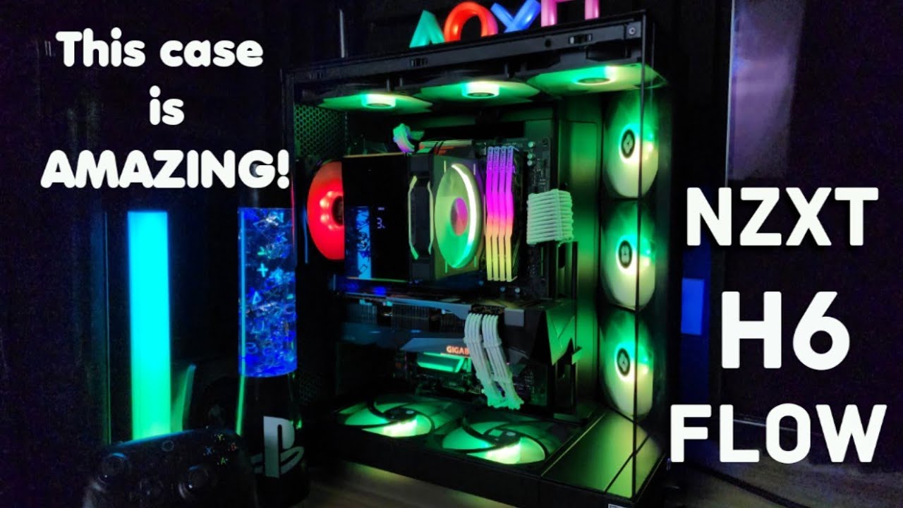 This Dual Chamber Case is AWESOME! NZXT H6 Flow Unboxing and PC Build ...