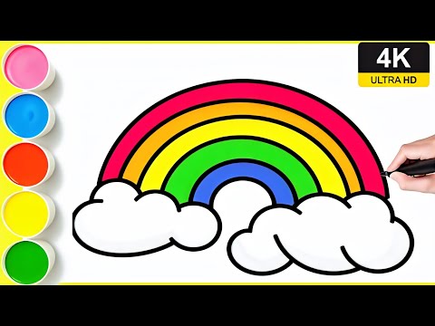 Rainbow special drawing || how to draw rainbow drawing easy || rainbow drawing step by step #drawing