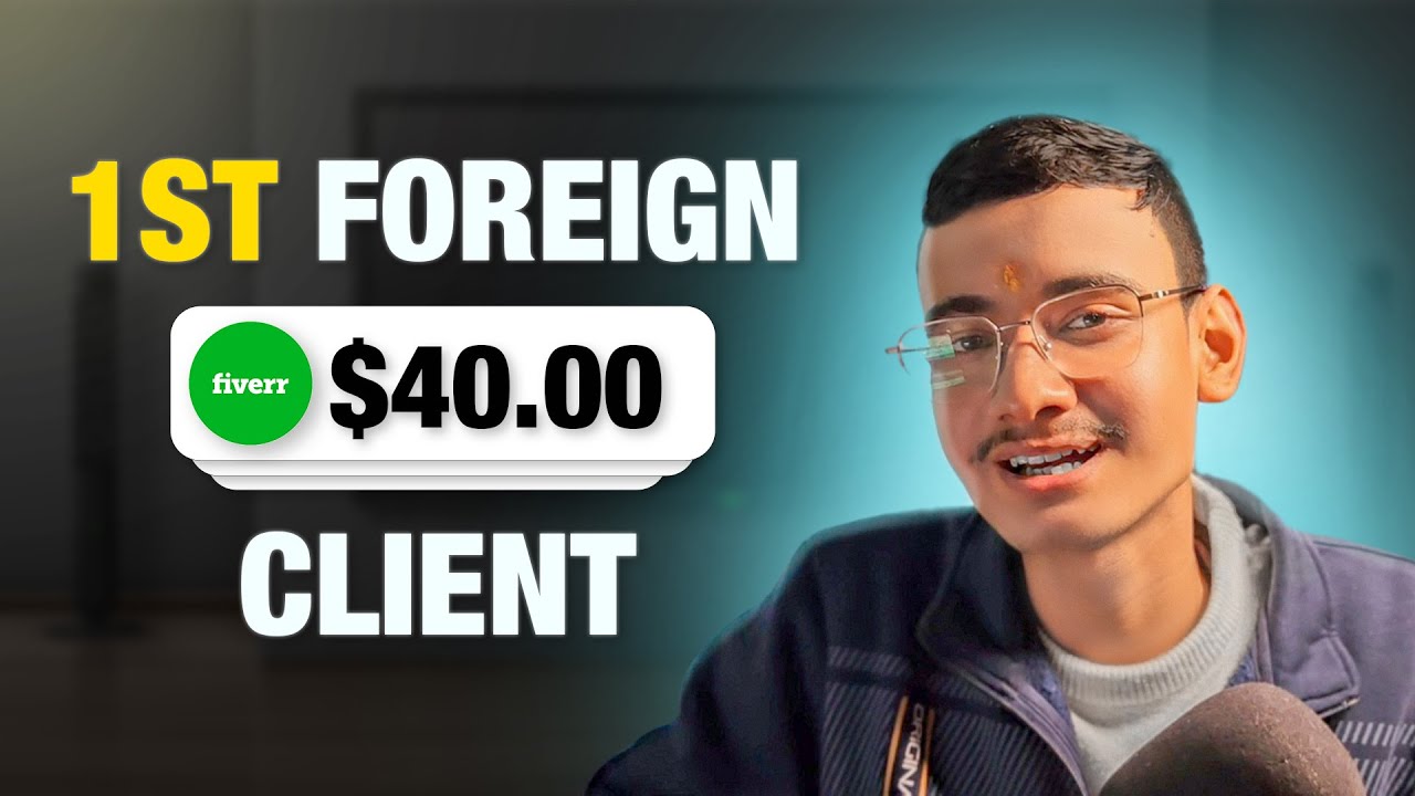 How I got my FIRST FOREIGN CLIENT - YouTube