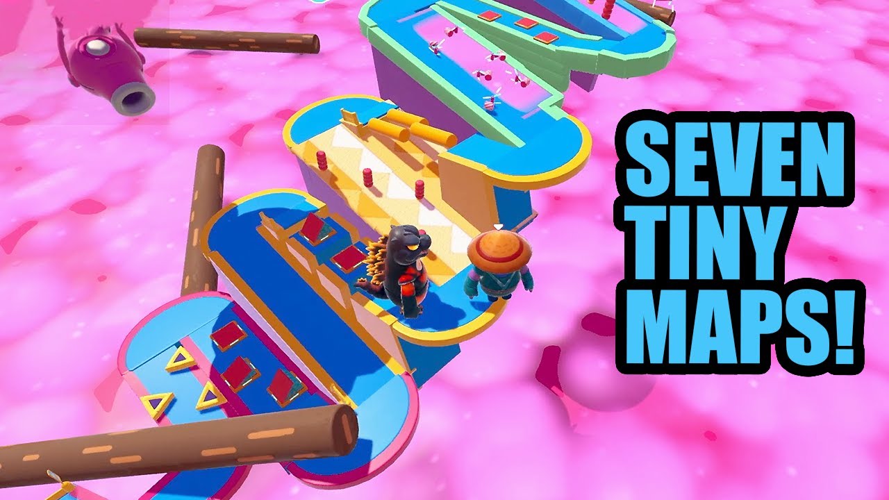 Playing TINY Fall Guys creative maps - YouTube