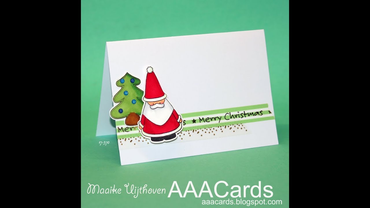 AAA cards challenge #104 Christmas - YouTube