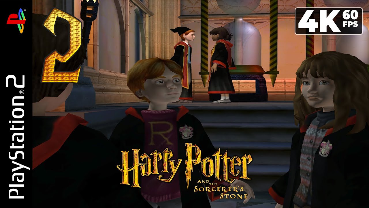 Harry Potter and the Sorcerer's Stone (PS2) - 4K60 Walkthrough Part 2 ...