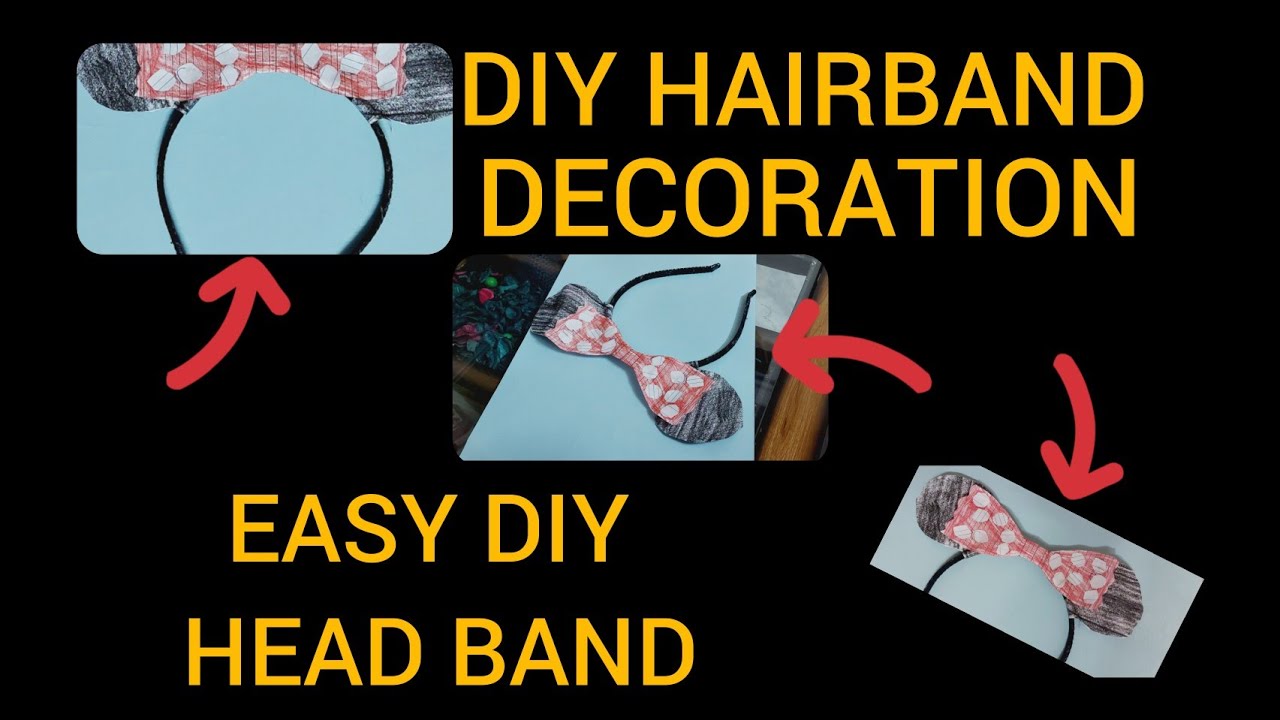 DIY HairBand Making || HeadBand Decoration at Home || Best out of waste ...