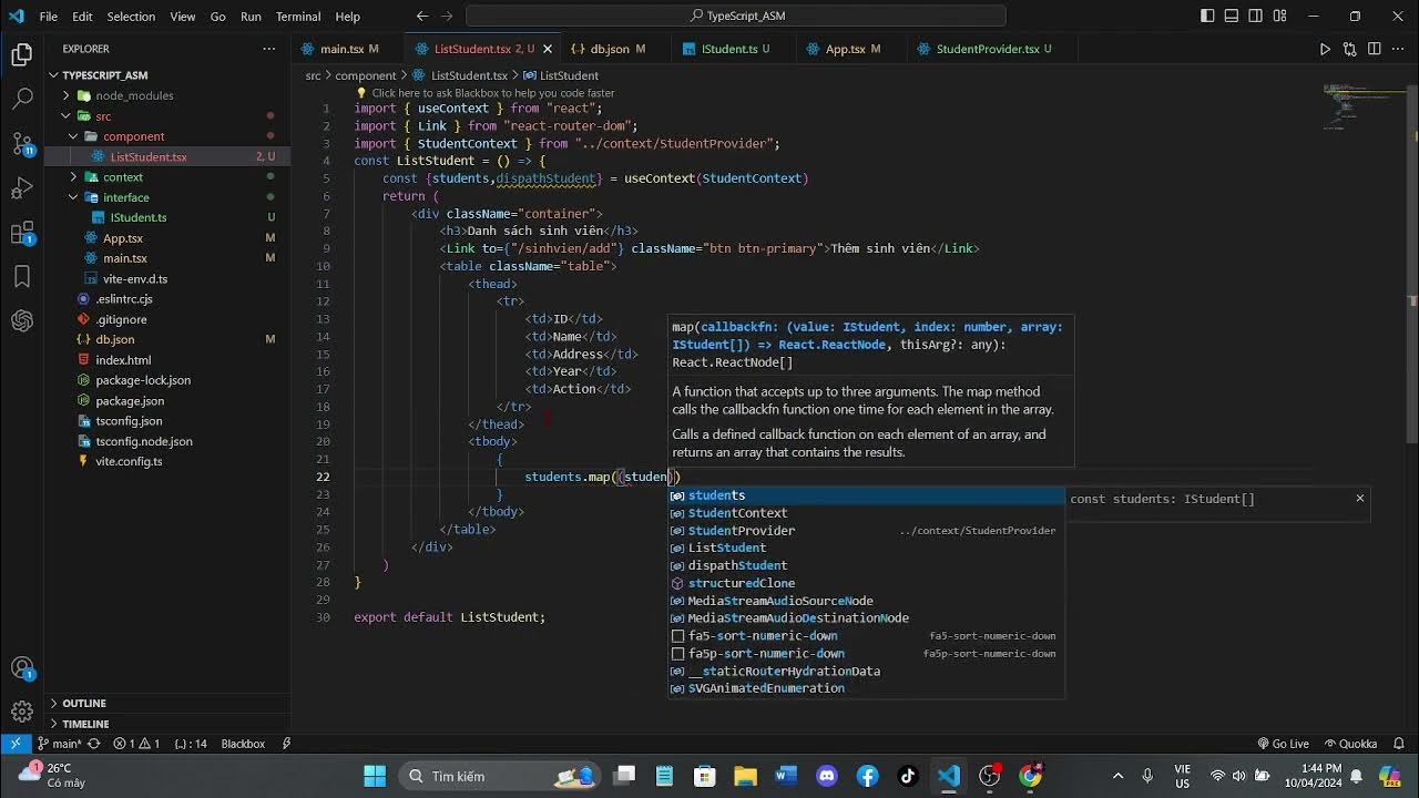 CRUD, Register, Login với TypeScript, ReactJs - YouTube