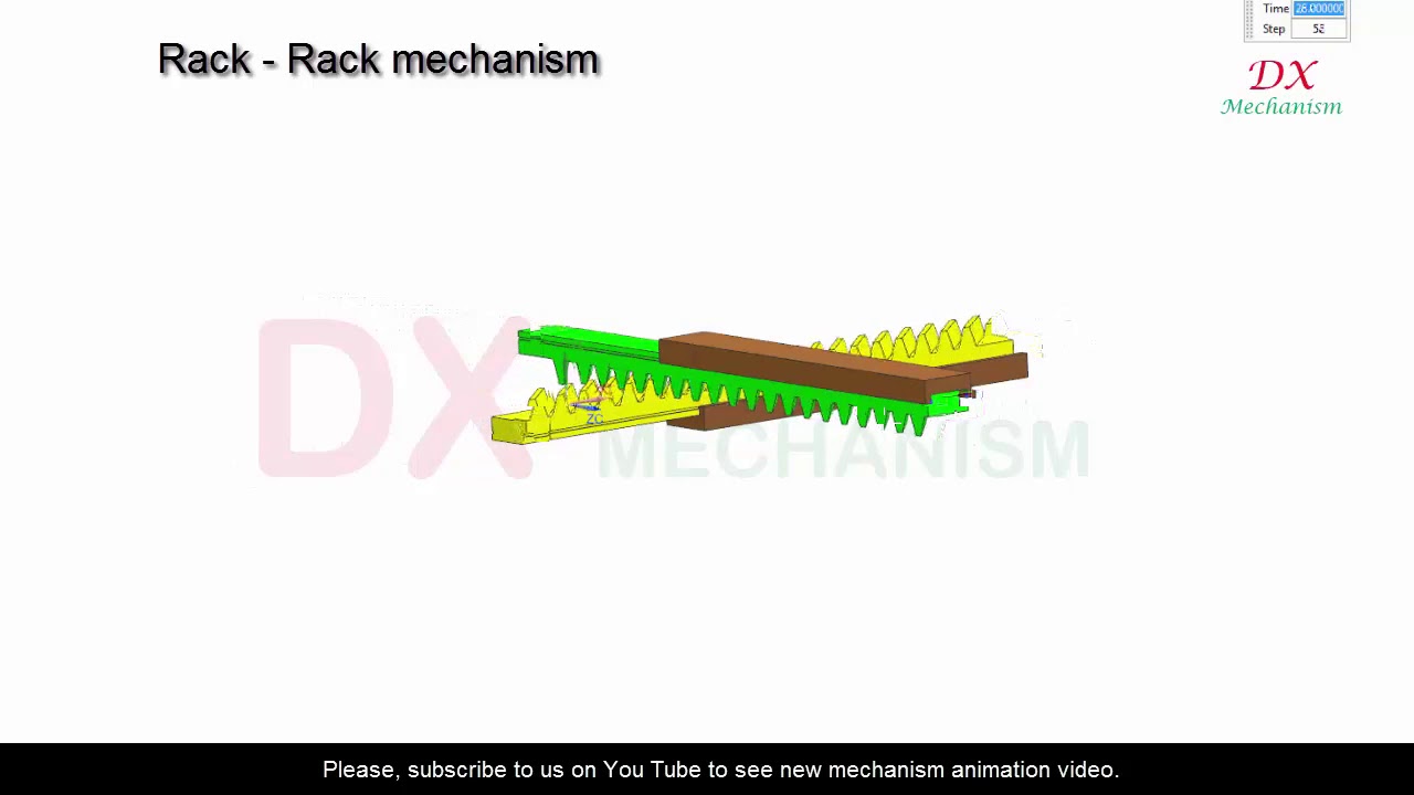 rack and rack mechanism 1 - YouTube