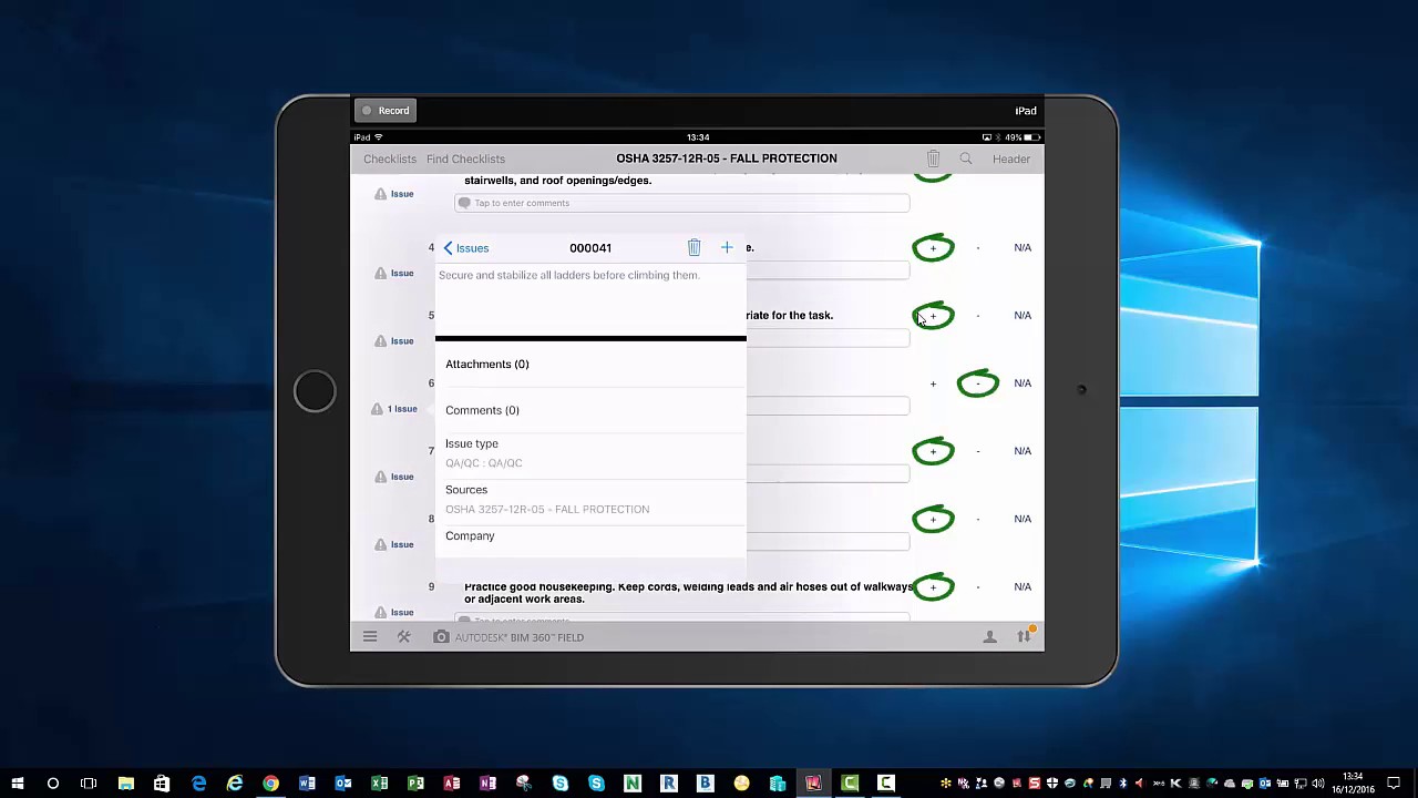 3 BIM 360 Field Creating checklists for quality and compliance - YouTube