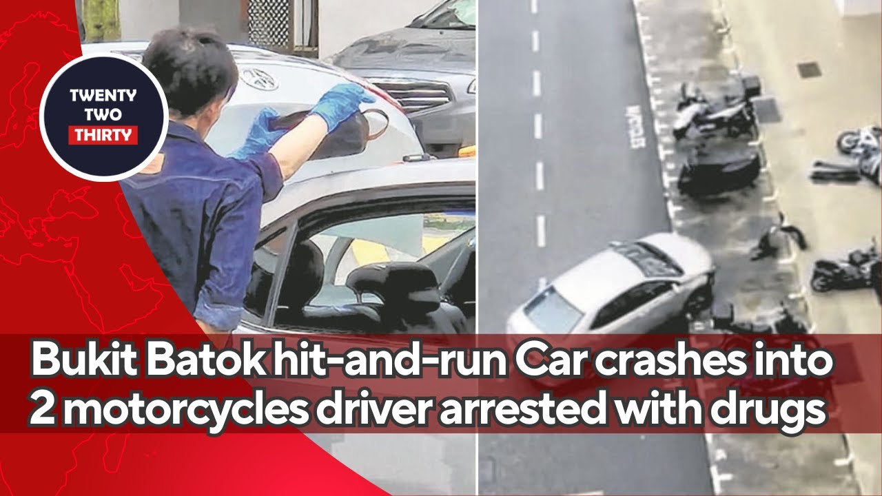 Bukit Batok hit-and-run shock Car crashes into 2 motorcycles driver ...