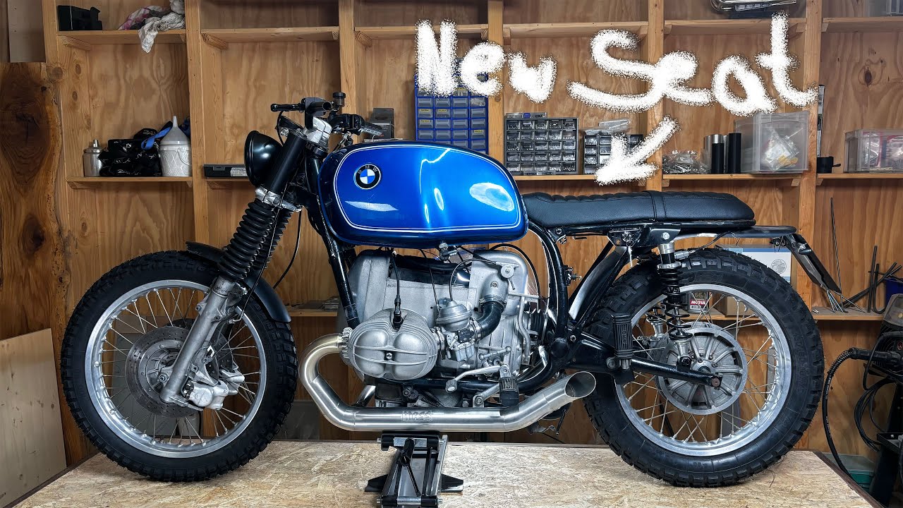 BMW R80 Custom Build Update | New Seat - YouTube