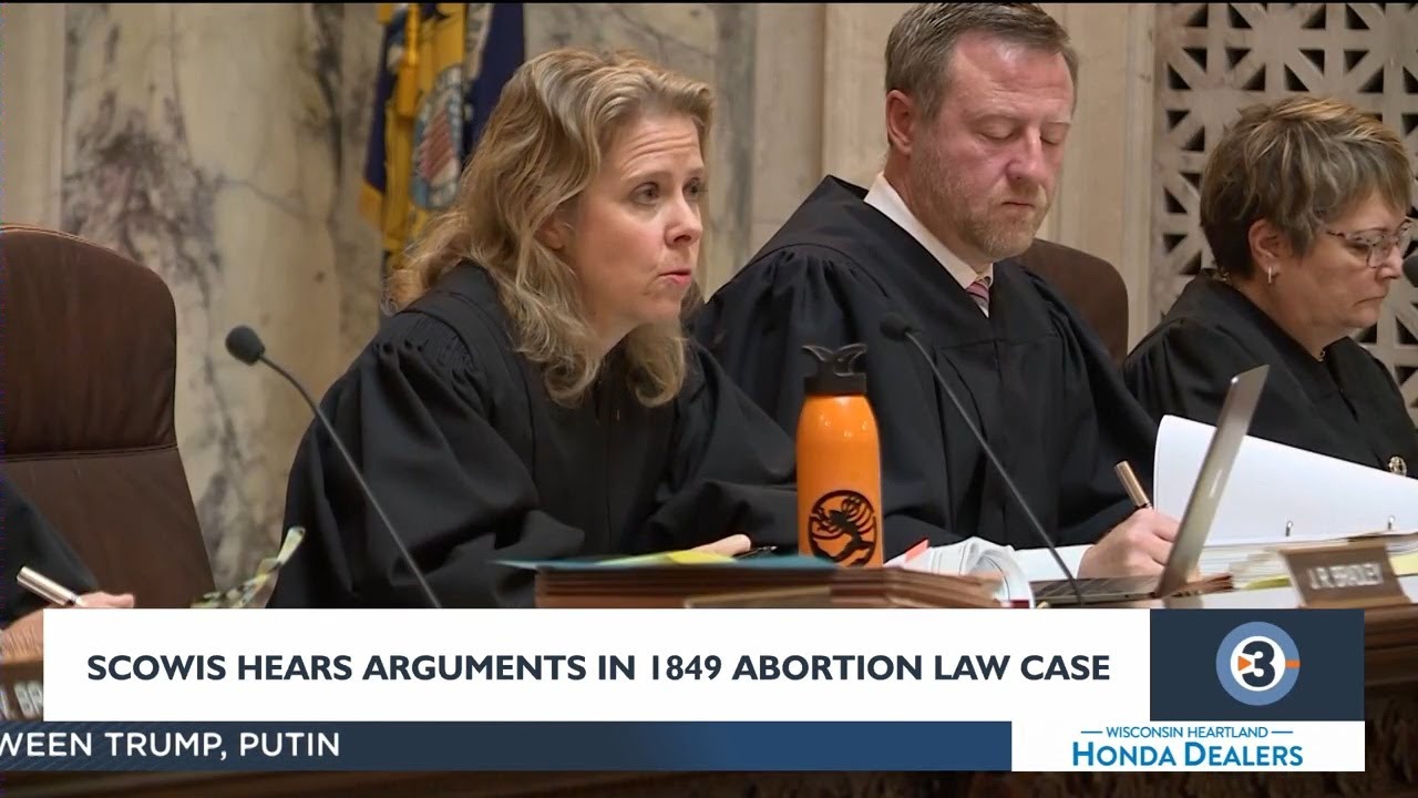 SCOWIS hears case on 1849 abortion law - YouTube