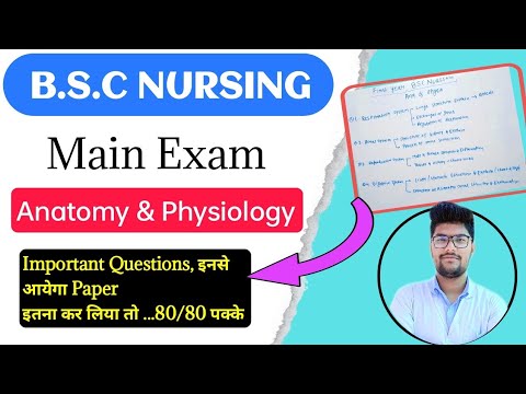Bsc Nursing First year Main Exam paper|ANATOMY & PHYSIOLOGY |Important ...