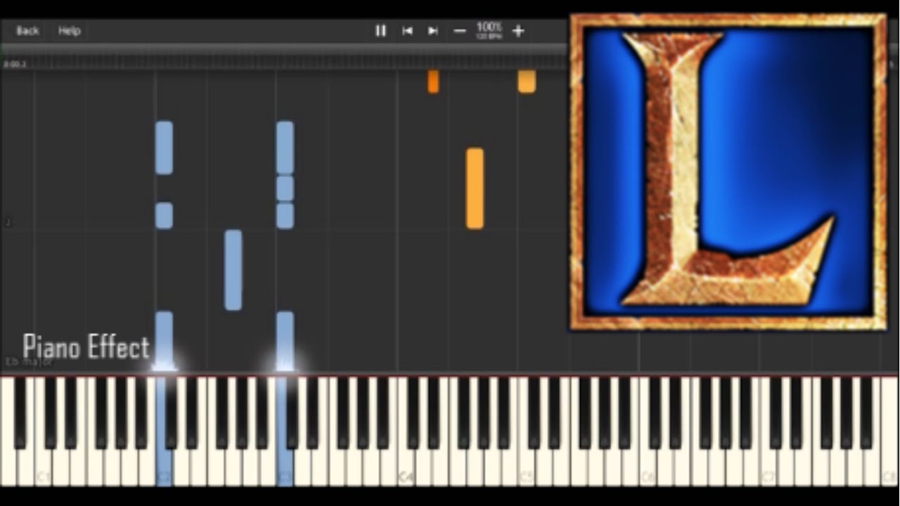 League of Legends Dominion Theme (Piano Tutorial Synthesia) - YouTube