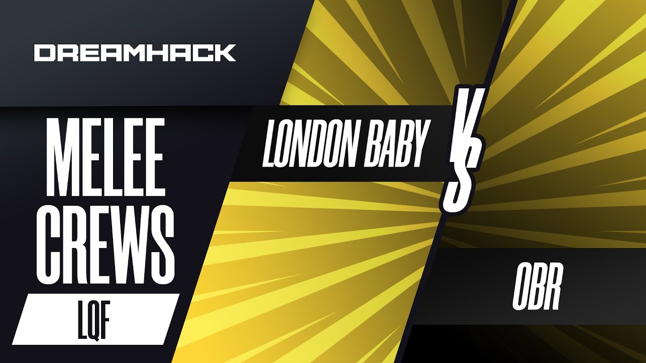 LONDON BABY vs. OBR - Melee 3v3 Crews LQF - DreamHack Rotterdam - YouTube
