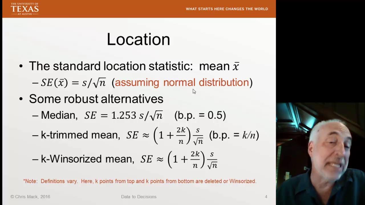 Lecture55 (Data2Decision) Robust Estimation - YouTube