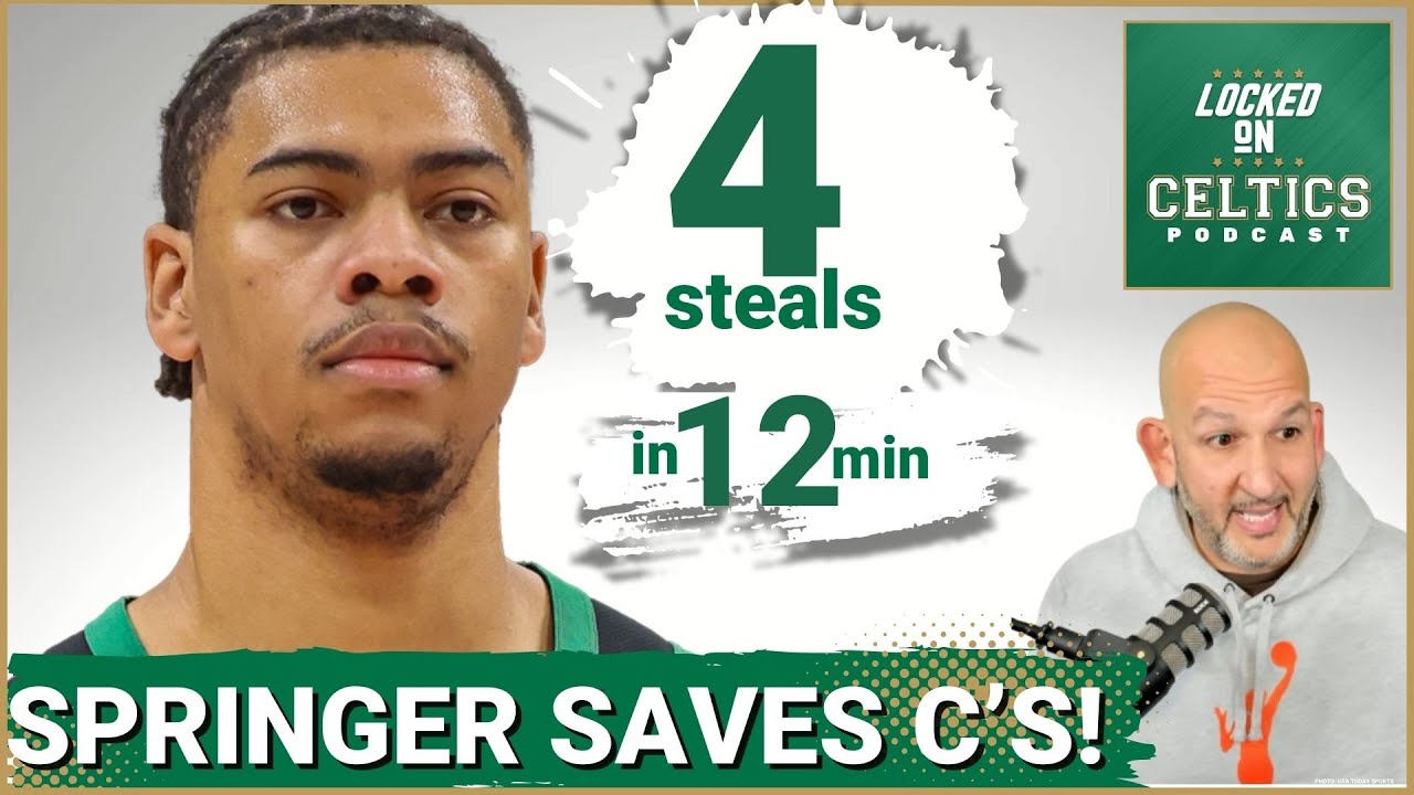 Jaden Springer saves Boston Celtics with game-changing defense - YouTube