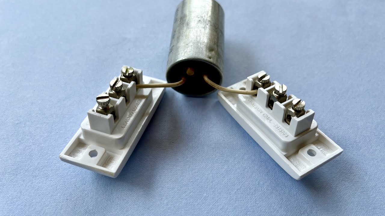 Crazy 😜 Switch wiring with Capacitor | Two way switch connection with ...