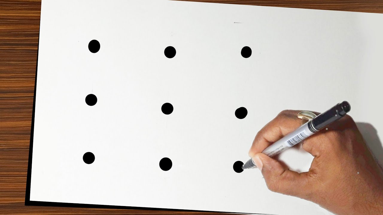 Kaaba Drawing Tutorial | How To Draw An Kaaba With 3×3 Dots Easy | কাবা ...