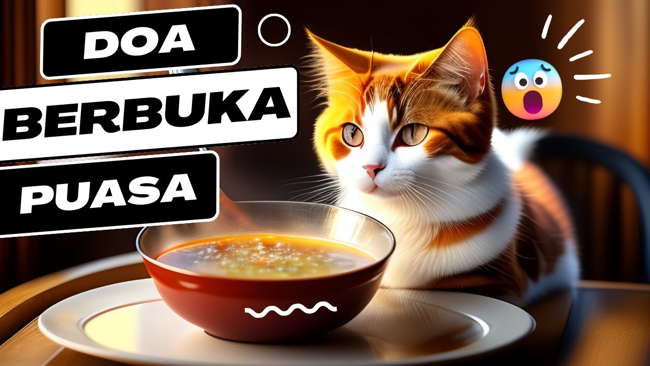 KUCING DOA BERBUKA PUASA | PUS MEONG BERDOA BUKA PUASA - YouTube