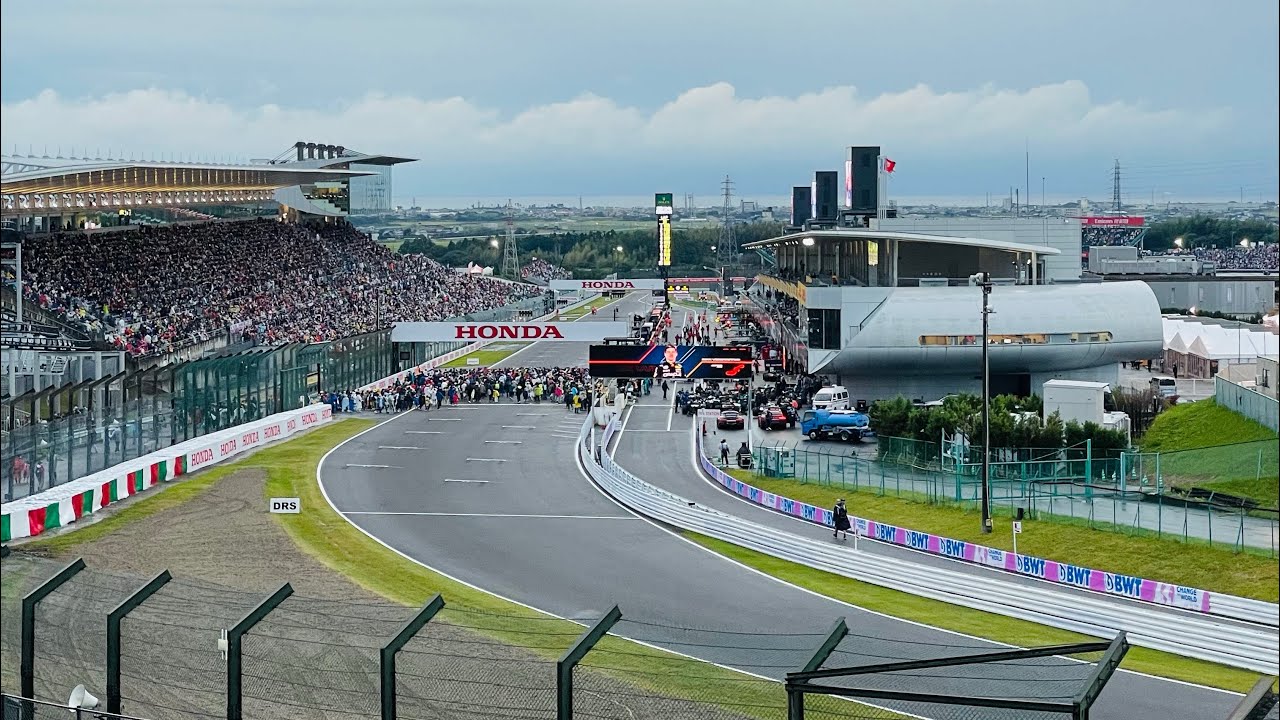 F1 2022 Japanese Grand Prix Final lap battle (Vettel vs Alonso ...