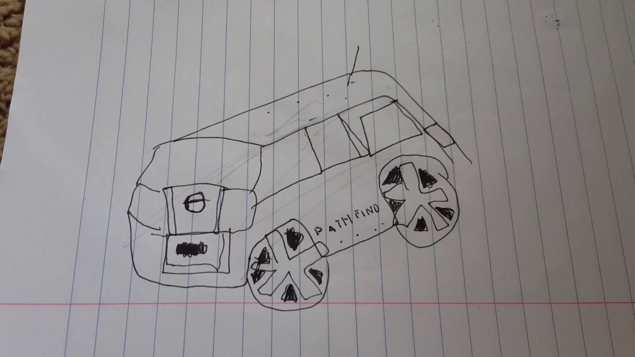 Car Drawing: Nissan Pathfinder. - YouTube