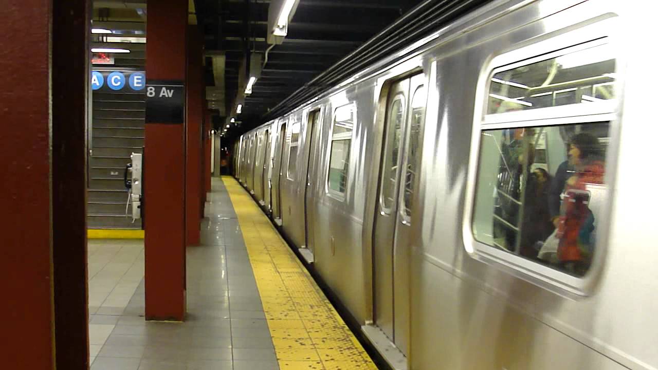 BMT 14th St Line: R143 L Train at 8th Ave-14th St - YouTube