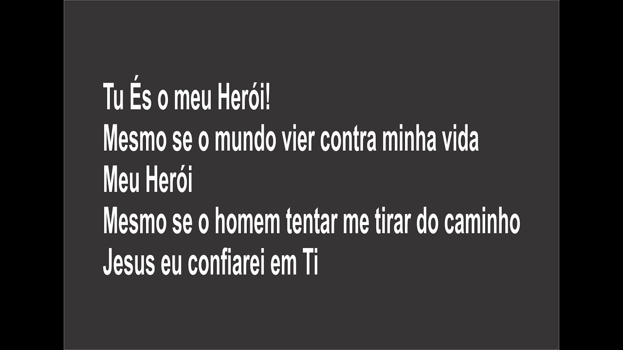 Meu herói - Daniel Sobral (Cover - Lyrics) - YouTube