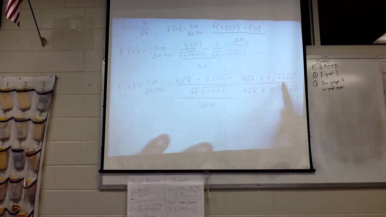 Derivative using the limit process - YouTube