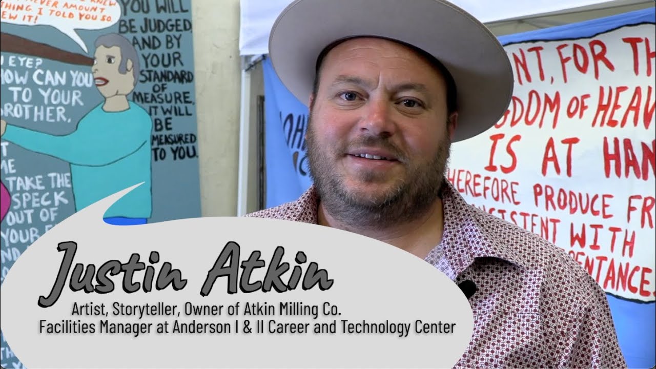 Justin Atkin Folk Artist - YouTube