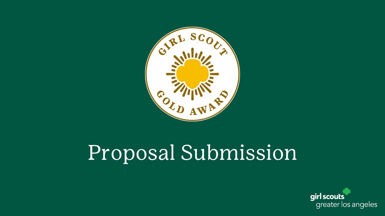Gold Award Proposal Submission - YouTube