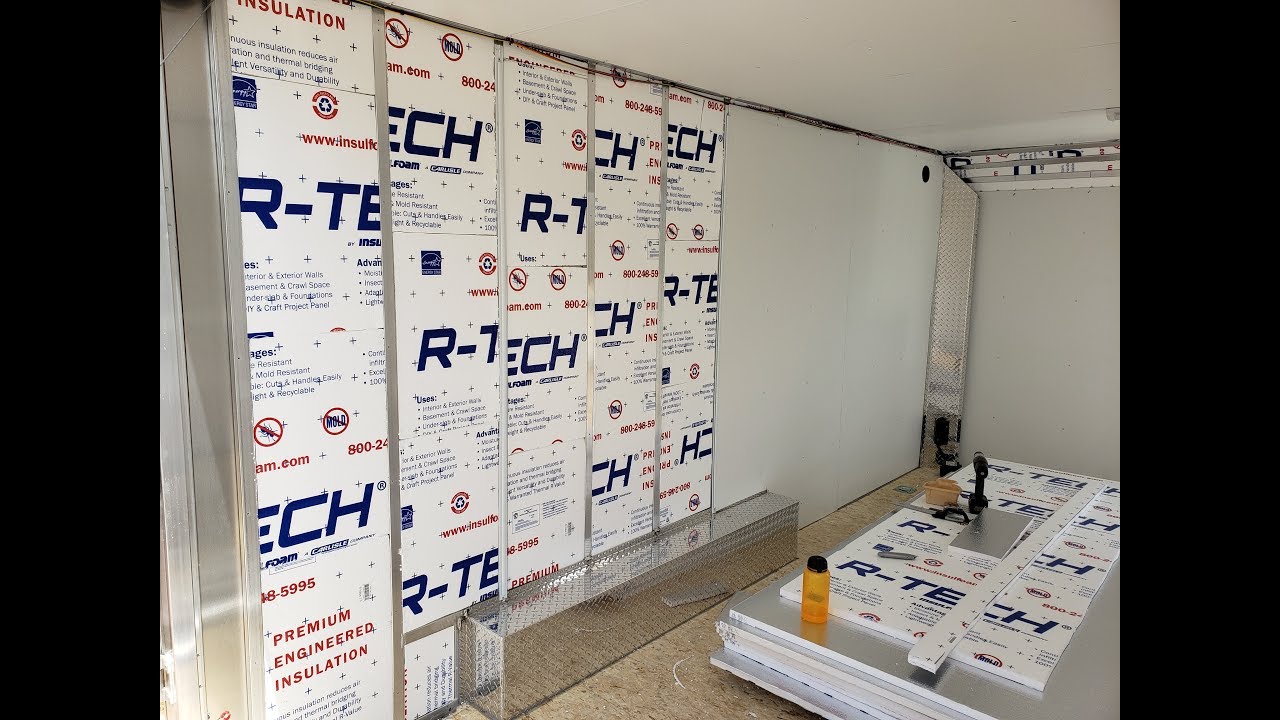 Insulating My Cargo Trailer - YouTube