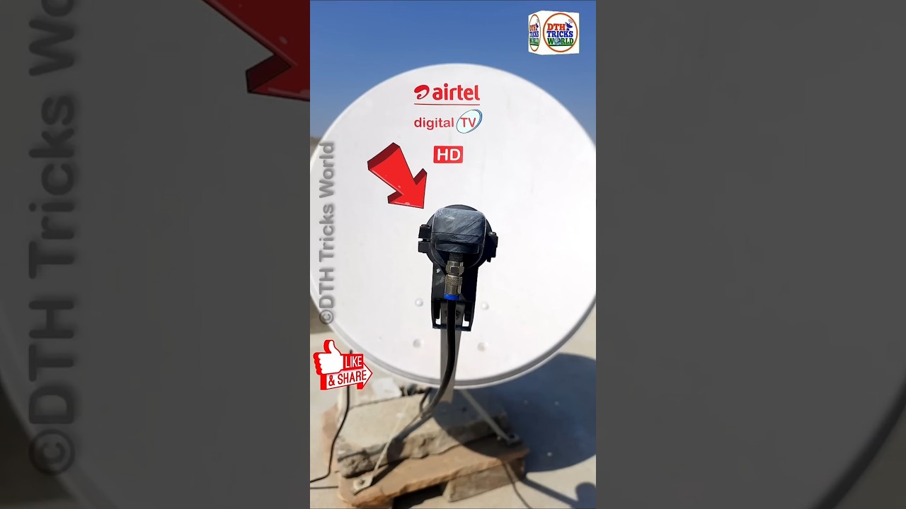 Airtel Digital TV LNB Setting | Airtel DTH LNB Skew Angle सही करो ...