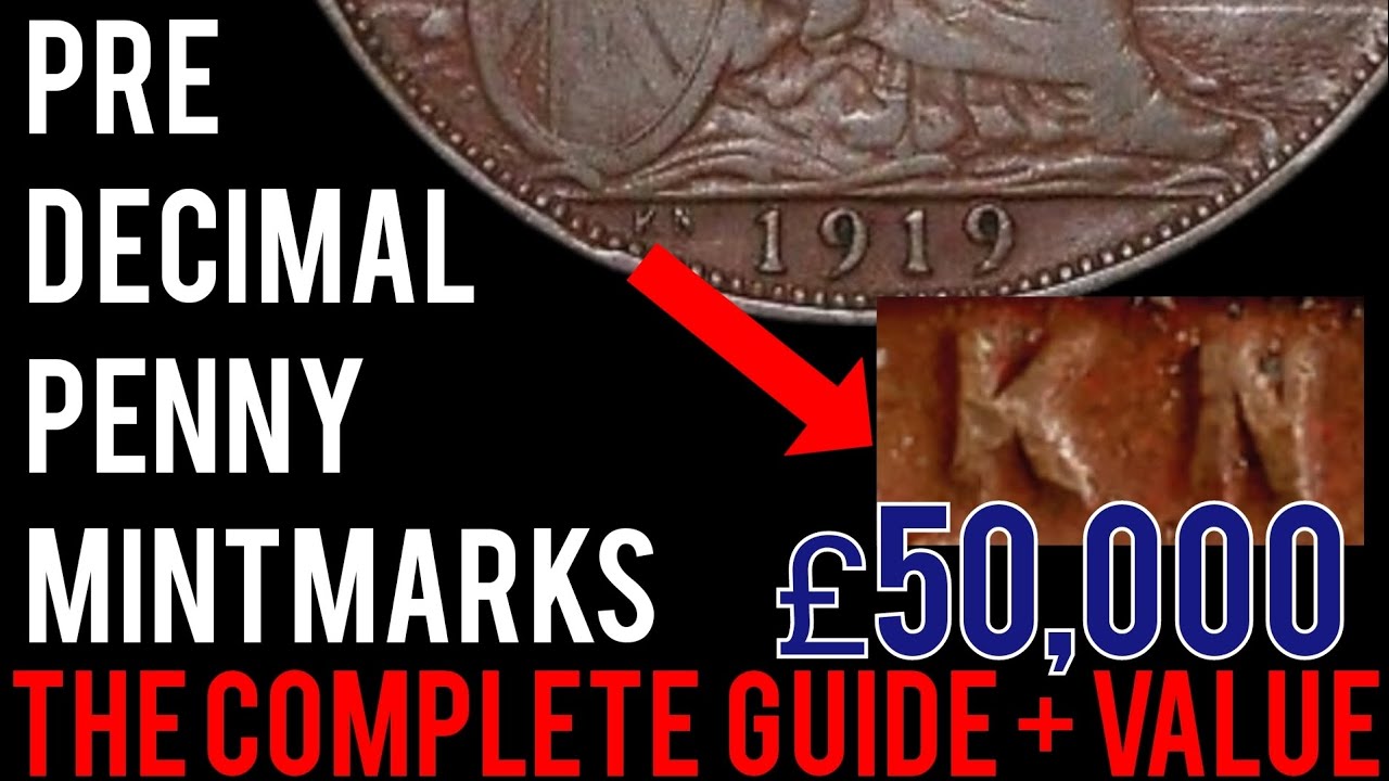 Pre Decimal Penny Mintmarks - The Complete Guide + Value - YouTube