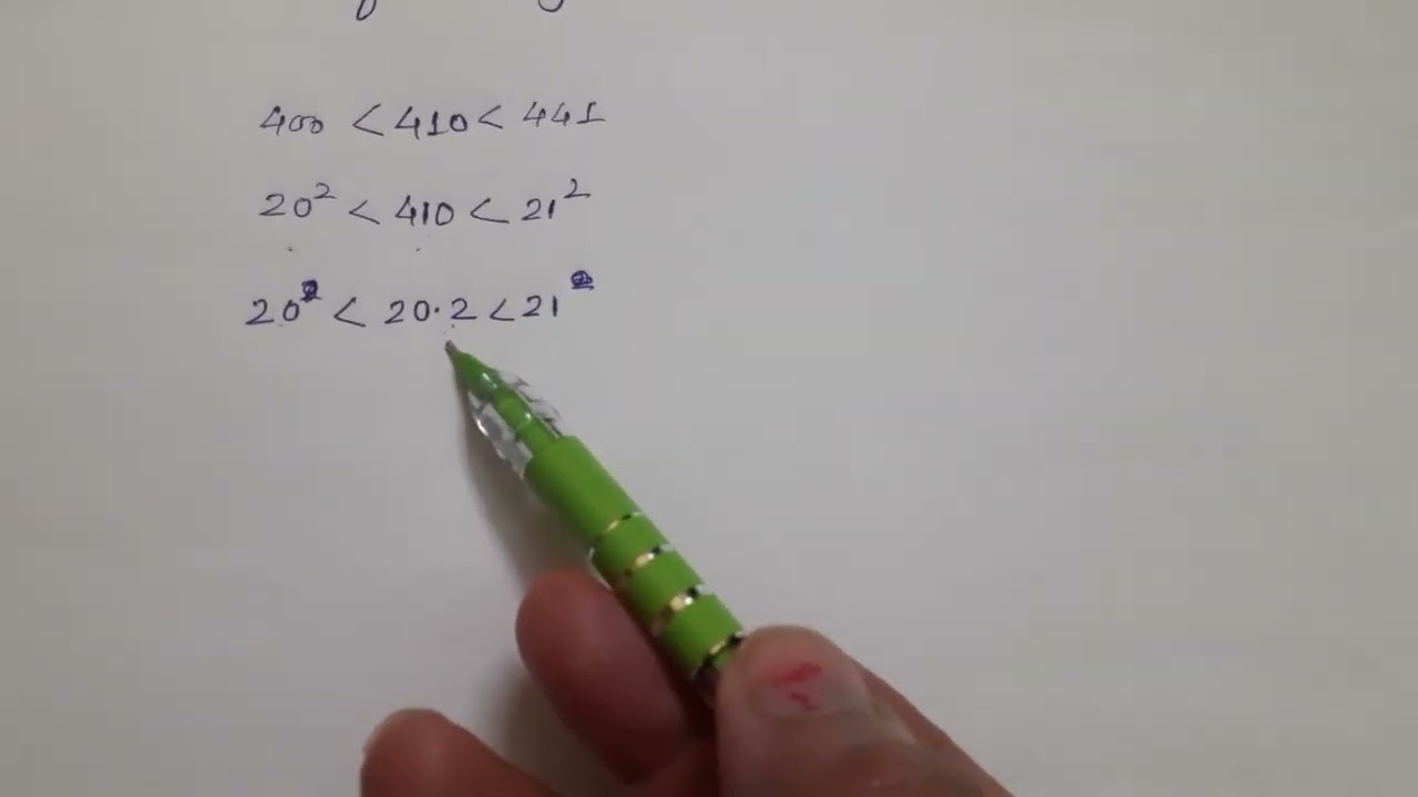 square Root By Estimation Method YouTube square Root By Estimation Method YouTube