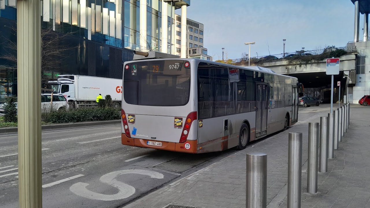 STIB Bus 79 Trajet complet (Kraainem vers Schuman) dans un VANHOOL ...