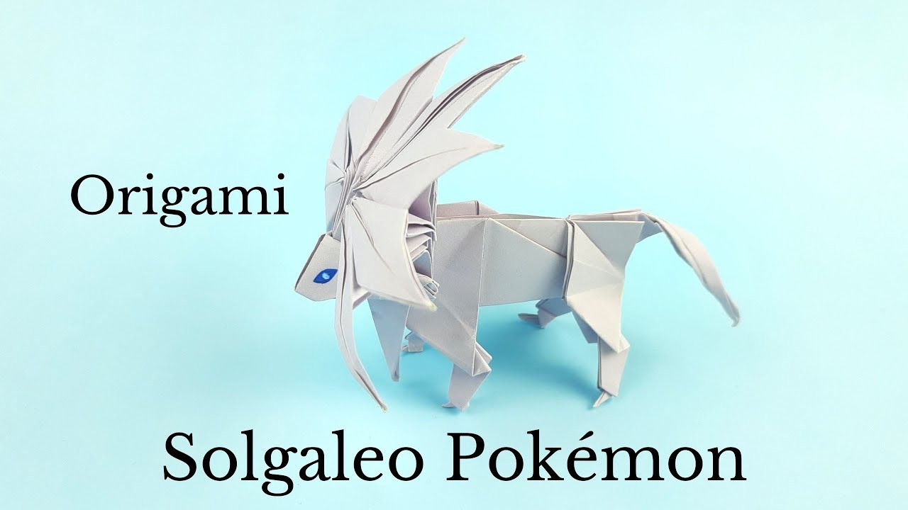 Origami Solgaleo Pokémon Tutorial - DIY Easy Paper Crafts - YouTube