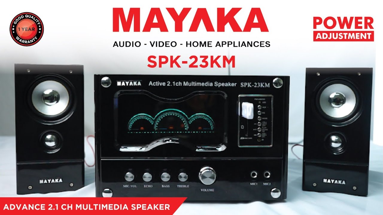 Speaker 2.1 Channel Di Bawah 500 Ribu : MAYAKA SPK-23 KM 💯#speaker # ...