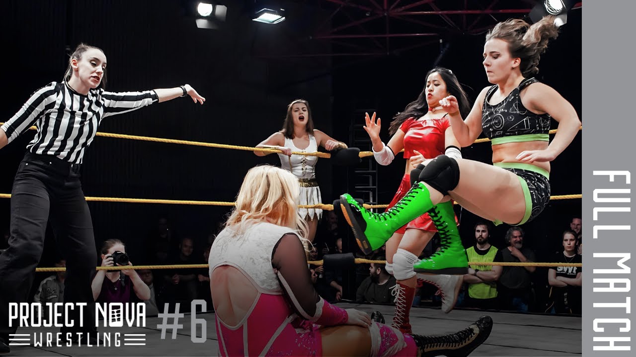 Women's Wrestling — Kara & Xara Grace vs. Lina & Heartbeat Girl (Amy ...