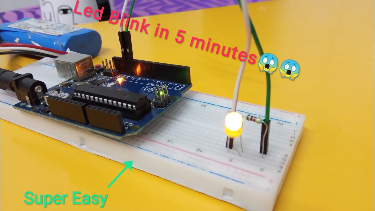 Blinking an LED with Arduino || Arduino for Beginners Tutorial || In 5 ...