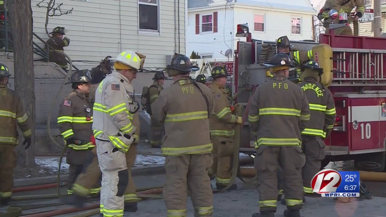 Providence firefighters respond to 2-alarm fire Sunday afternoon - YouTube