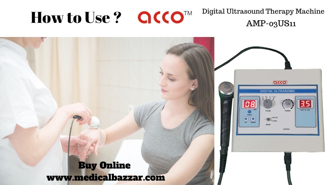 How to use Physiotherapy Ultrasound Machine 1Mhz | MedicalBazzar | acco ...