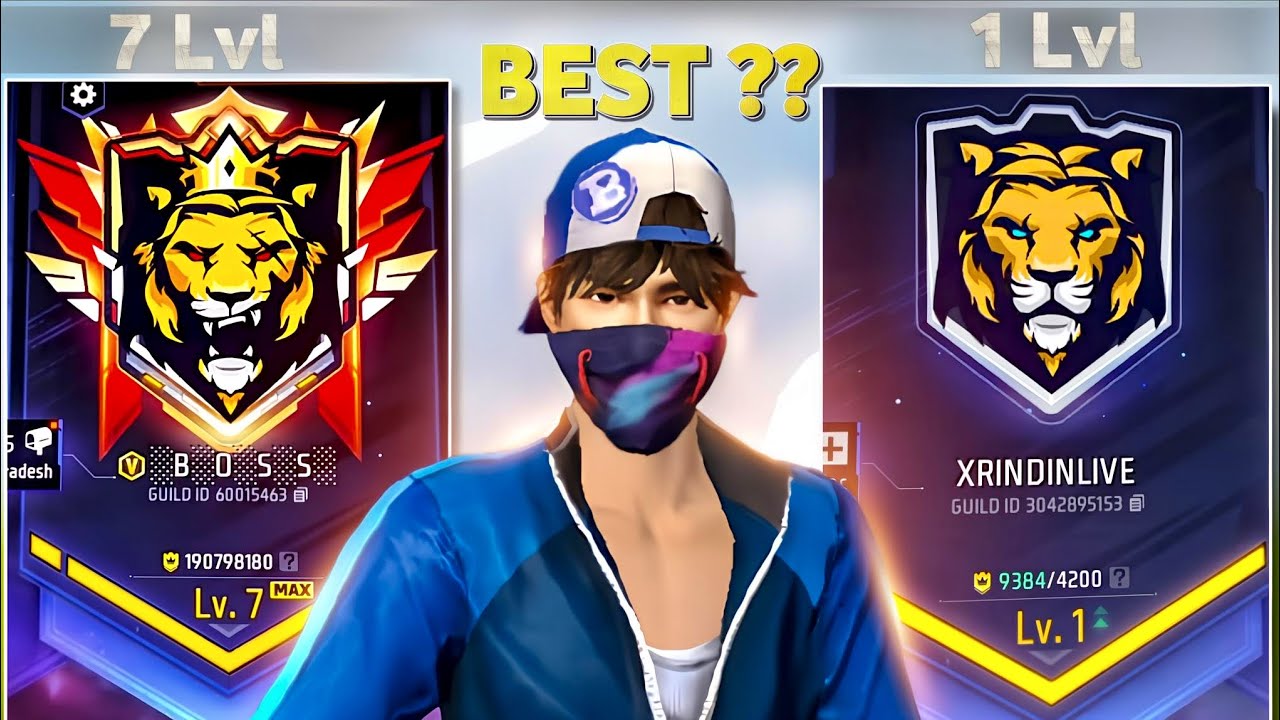 "1 Level Guild vs 7 Level Guild 🔥 Who's The Best? 🤯 Free Fire Guild Review | KREEANJ 044" - YouTube