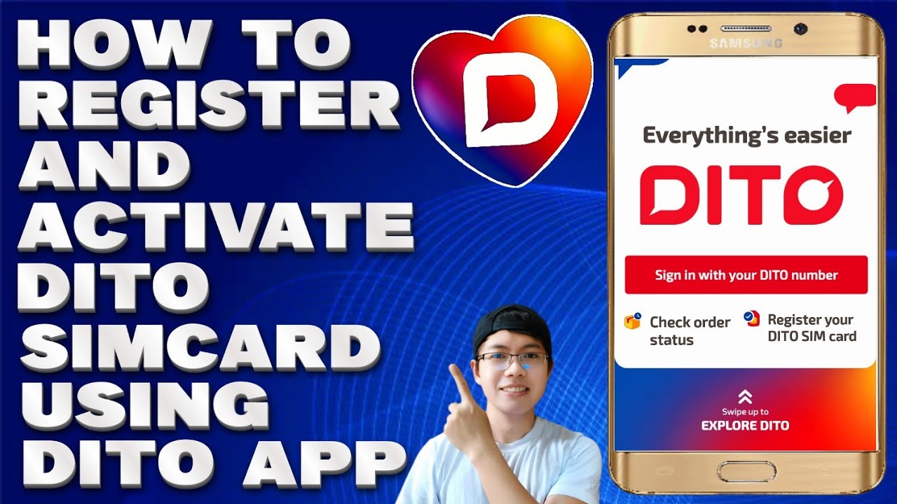 How To Register and Activate DITO TeleCommunity Simcard Using DITO App ...