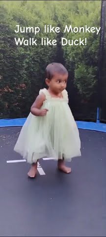 Jump like Monkey, Walk like Duck #trending #kid #cute #reaction #play # ...